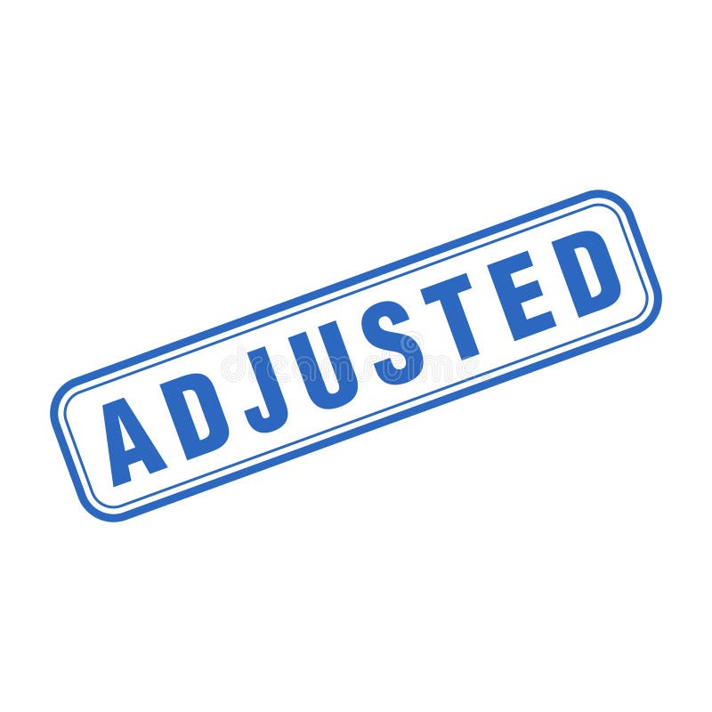 Adjusted Letter Rubber Stamp Template Design Stock Vector ...