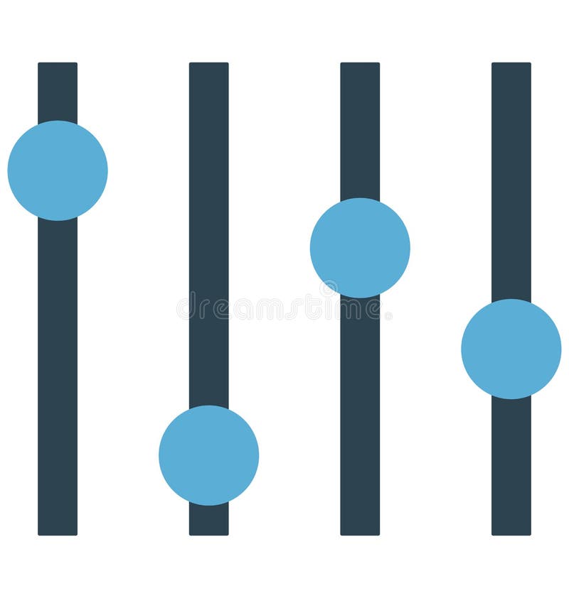 Adjuster, Equalizer Isolated Vector Icon Which Can Easily Modify or ...
