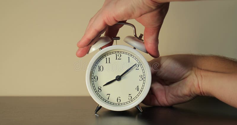 Adjusting Clock Back by One Hour, Dst End Stock Video - Video of ...