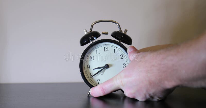 Adjusting Clock Back by One Hour, Dst End Stock Video - Video of ...