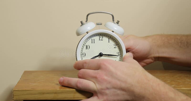 Adjusting Clock Back by One Hour, Dst End Stock Video - Video of ...