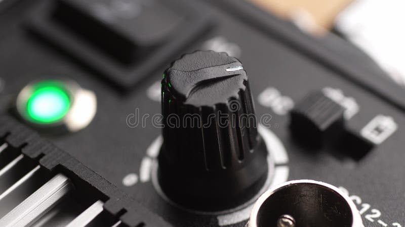 Adjusting Dial on Control Panel. Stock Video - Video of calibration ...