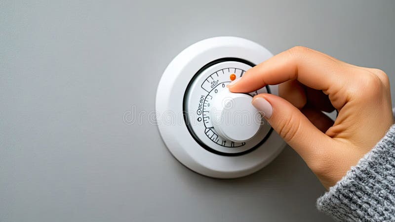 Adjusting a Mechanical Timer in a Home Kitchen Setting during Daytime ...