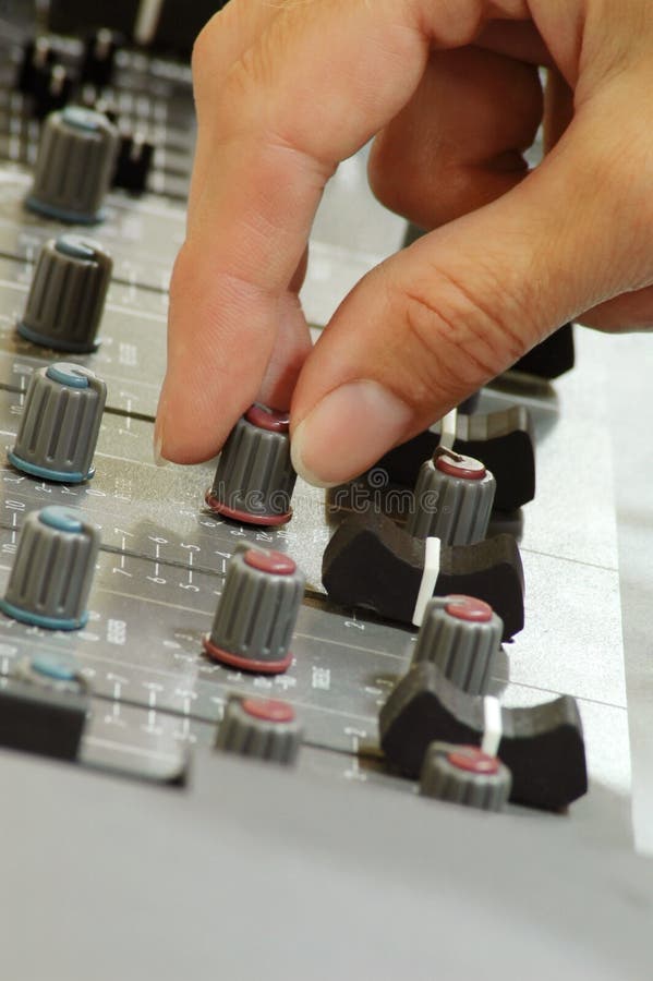 Adjusting the sound stock photo. Image of plank, studio - 13900094