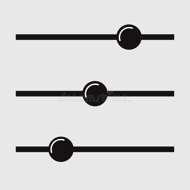 Adjustment Button Icon Vector. Filter Line Illustration Symbol. Stock ...