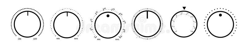Adjustment Dial. Rotary Dials with Round Scale Volume Level Knob and ...