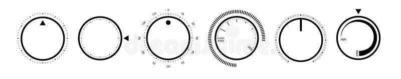 Adjustment Dial. Rotary Dials with Round Scale Volume Level Knob and ...