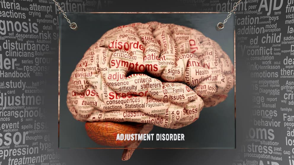 Adjustment Disorder in Human Brain Stock Illustration - Illustration of ...