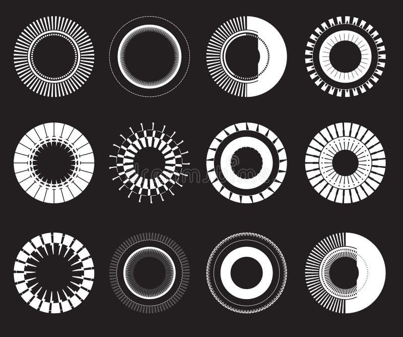 Adjustment Elements for Design Project - Vector Set Stock Vector ...