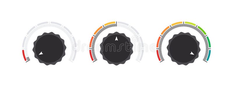 Adjustment Handle. Knob, Rotary Dials with Round Scale and Round ...
