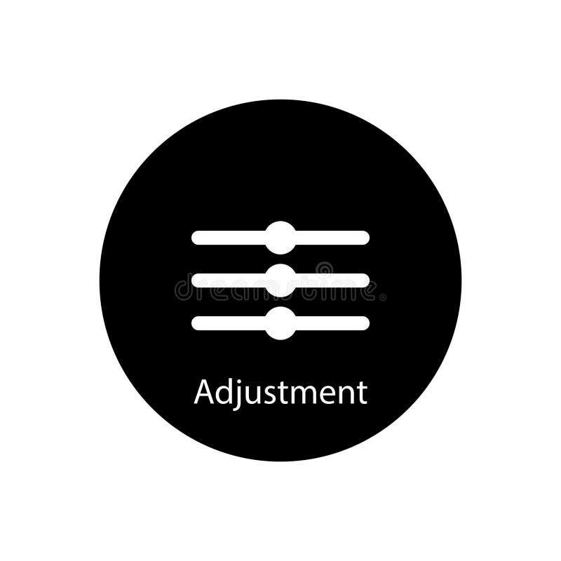 Adjustment icon vector stock vector. Illustration of adjustment - 289433322