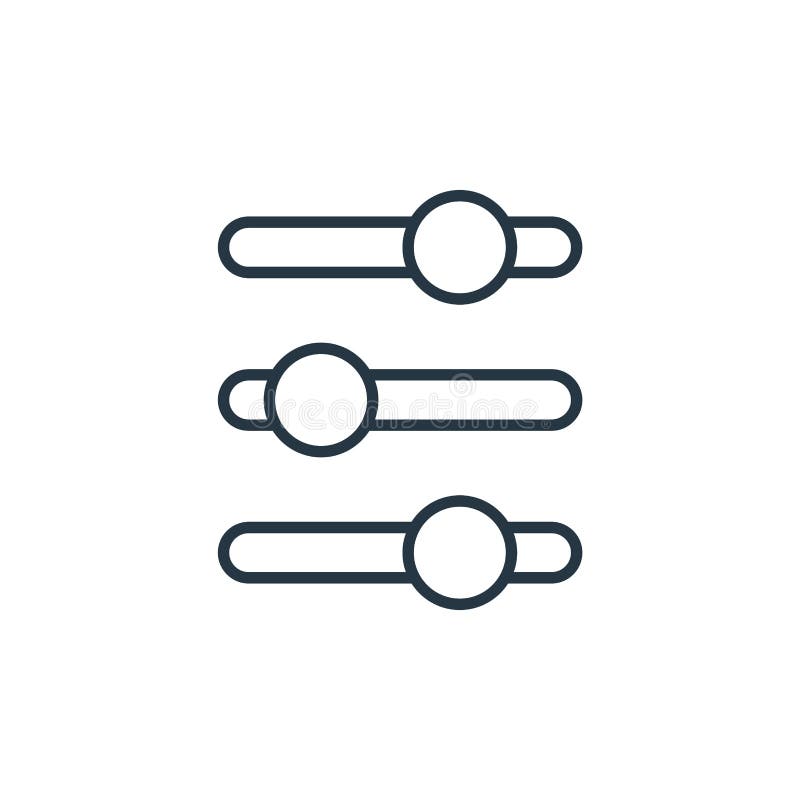 Adjustment Icon Vector from Smarthome Concept. Thin Line Illustration ...