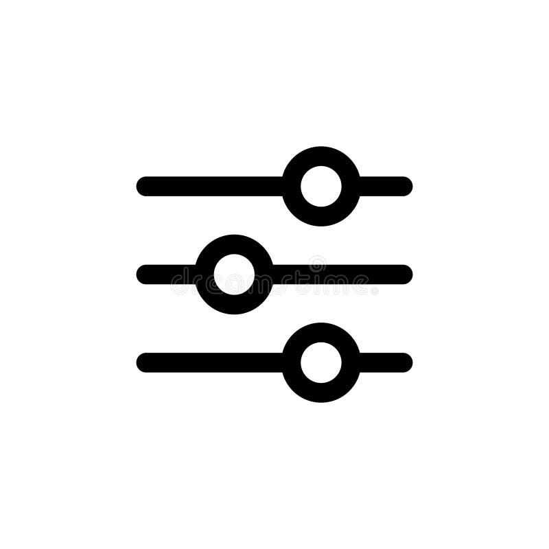 Adjustment icon vector stock vector. Illustration of business - 289433262