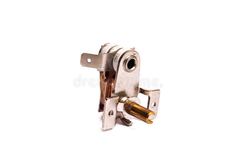 Adjustment Knob for Electronic Device Isolated on White Background ...