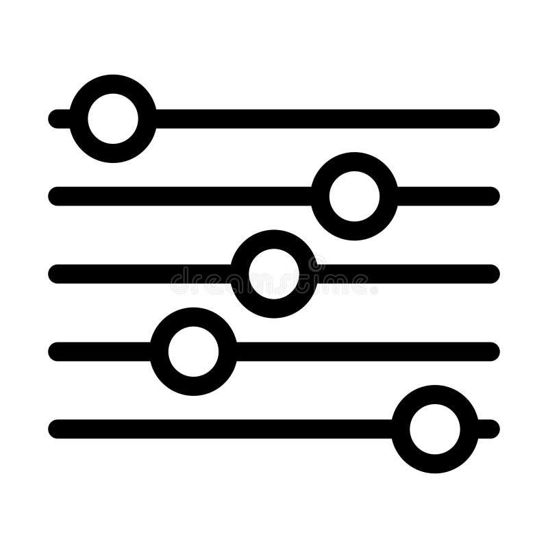 Adjustment Parameters Icon, Settings Filter Button, Regulation Control ...