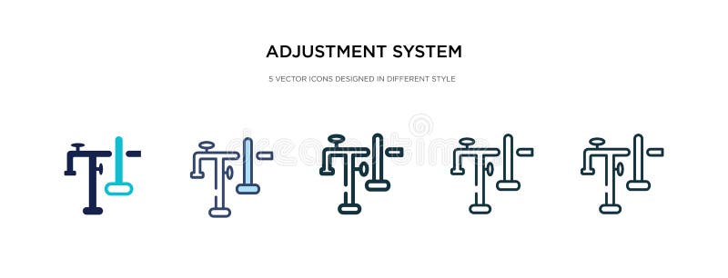Adjustment System Icon in Different Style Vector Illustration. Two ...