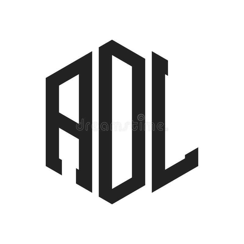 ADL Logo Design. Initial Letter ADL Monogram Logo Using Hexagon Shape ...