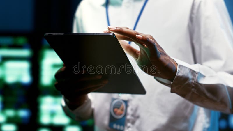 Admin Checks High Tech Facility Security Stock Image - Image of ...