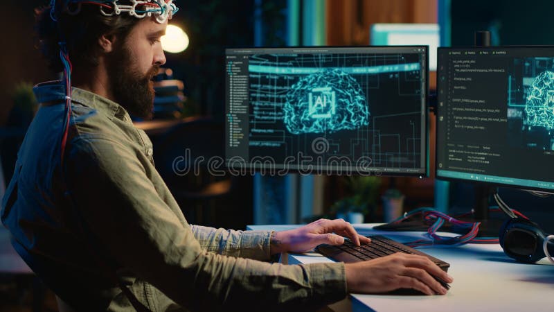 It Admin Coding and Using EEG Headset To Upload Brain into Computer ...