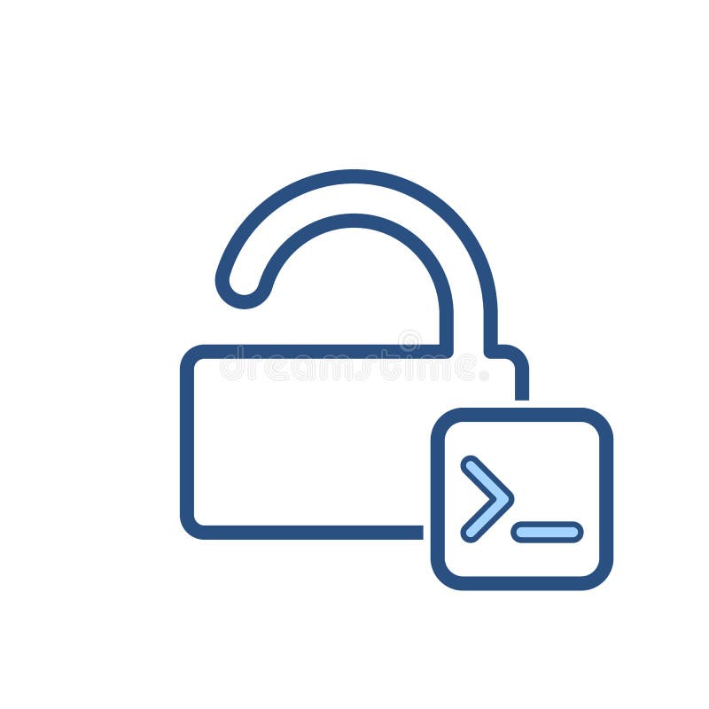 Admin, Console, Panel, Root, Software Logo Design. Blue and Oran Stock ...