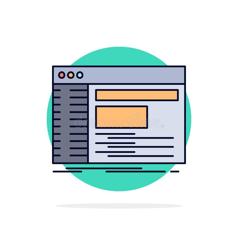 Admin, Console, Panel, Root, Software Flat Color Icon Vector Stock ...