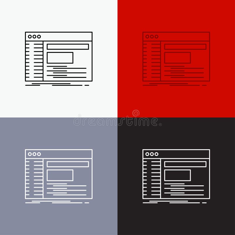 Admin, Console, Panel, Root, Software Icon Over Various Background ...