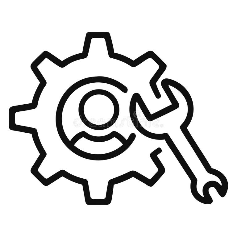 Admin Icon Gear Tools System Maintenance Settings Stock Illustration ...