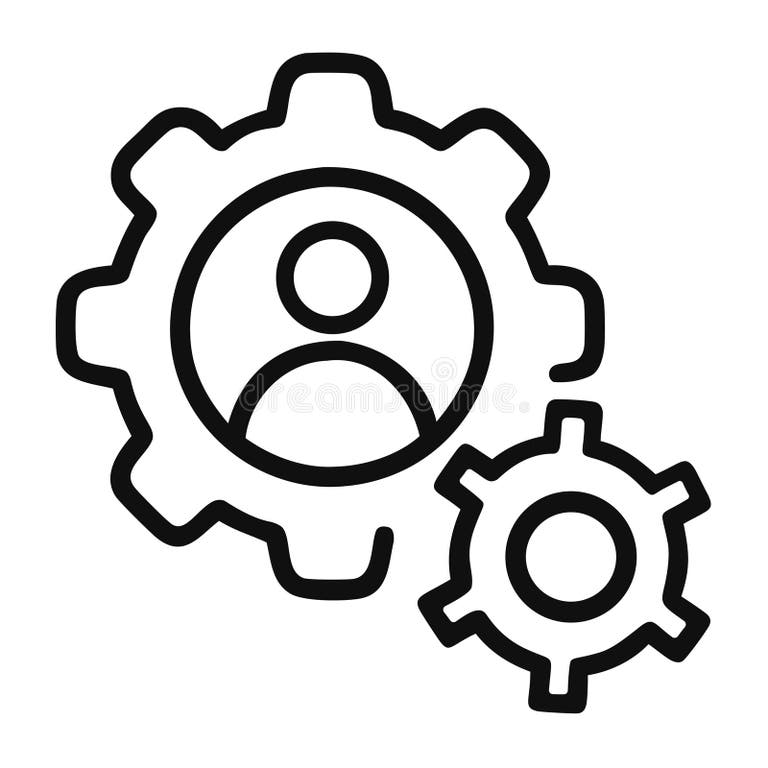 Admin Icon Gear User Settings Configuration Stock Illustration ...