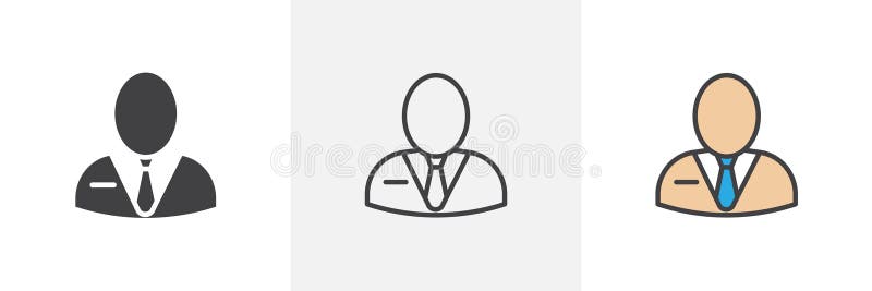 Admin Icon Isolated on White Background Stock Vector - Illustration of ...