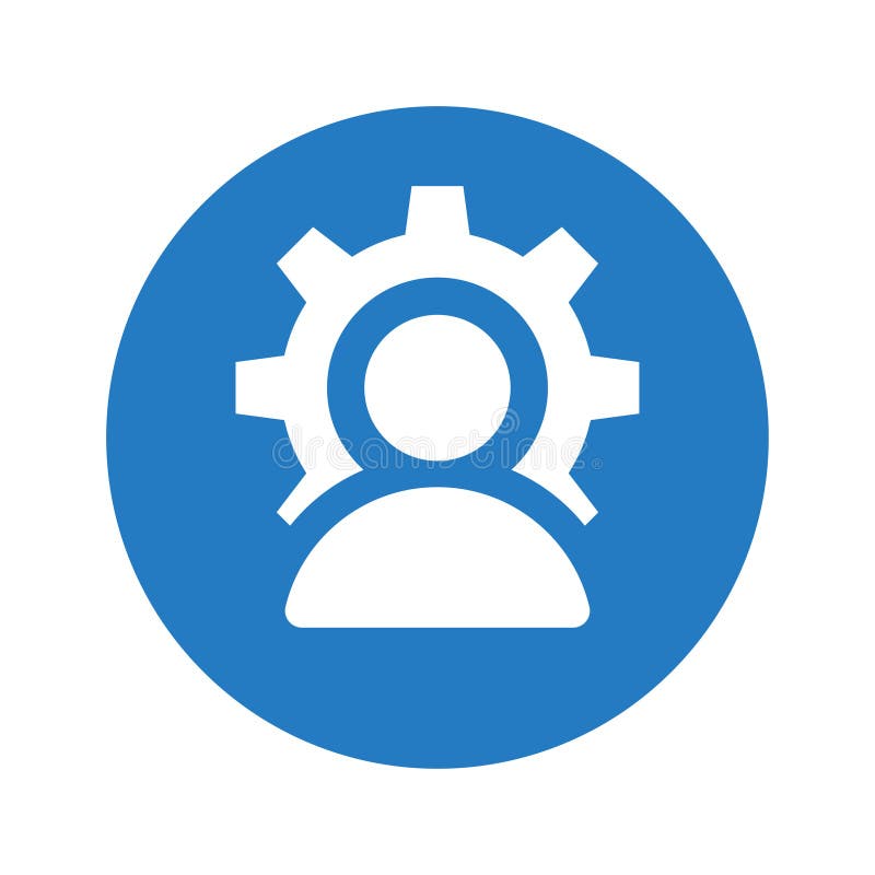 Admin icon stock vector. Illustration of engineer, businesswoman ...