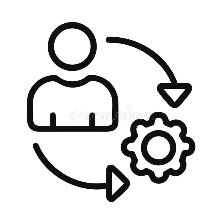 Admin Icon User Workflow Settings Management Stock Illustration ...