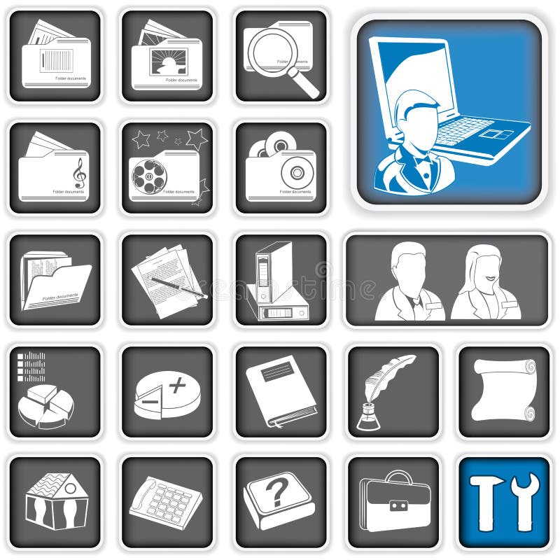 Admin icons. stock vector. Illustration of concept, community - 30844217