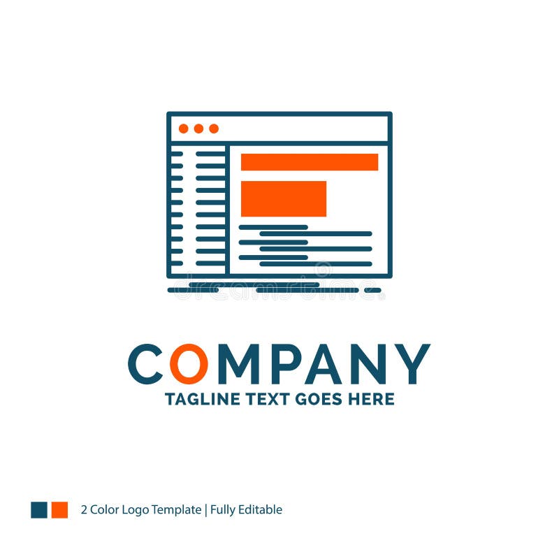 Admin, Konsole, Platte, Wurzel, Software Logo Design Blau Und Oran ...