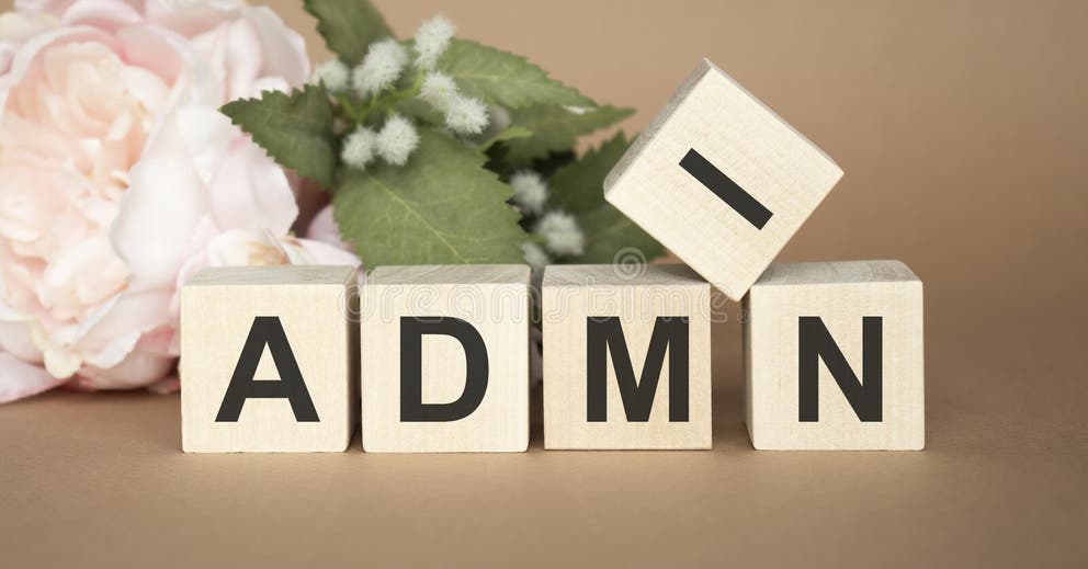 Admin Login Sign Made of Wood Stock Photo - Image of support ...