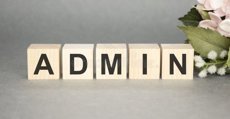 Admin Login Sign Made of Wood Stock Photo - Image of security ...