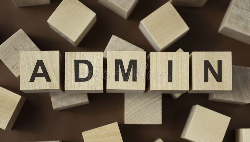 Admin Login Signo De Madera Foto de archivo - Imagen de control ...