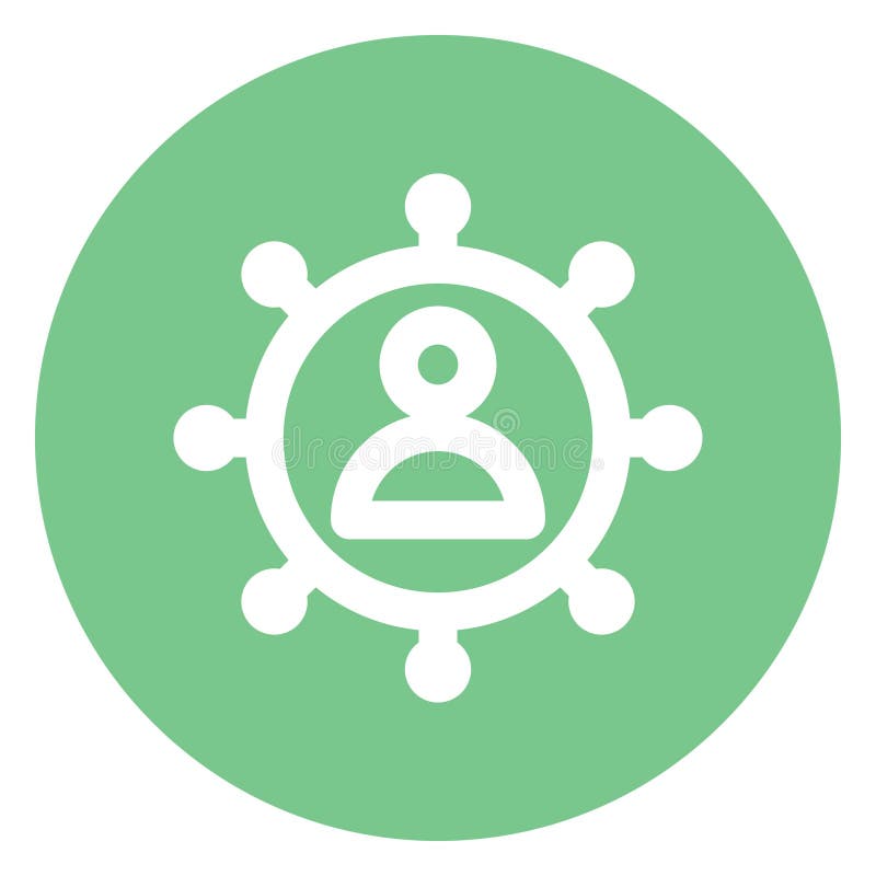 Admin Network, Personnel Connection Bold Outline Vector Icon Which Can ...