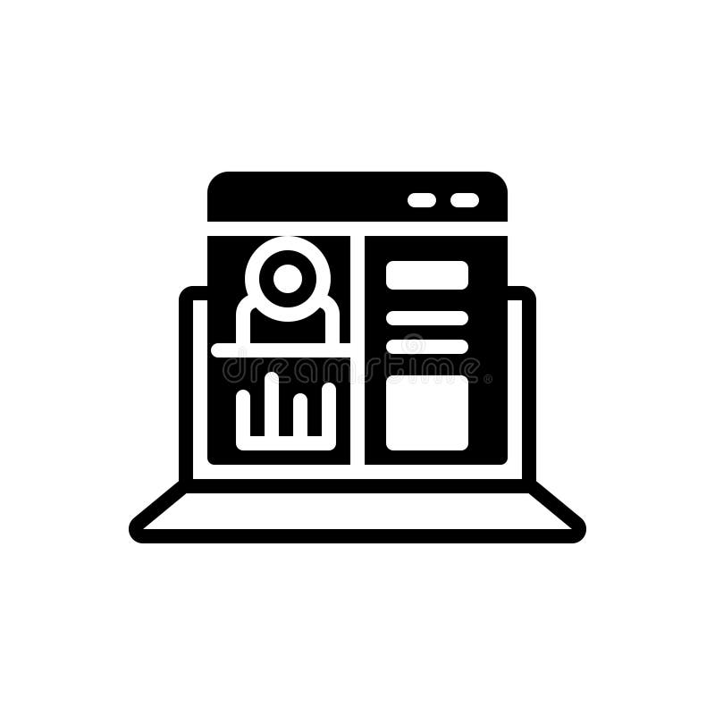 Black Solid Icon for Admin Panel, Configure and Preferences Stock ...