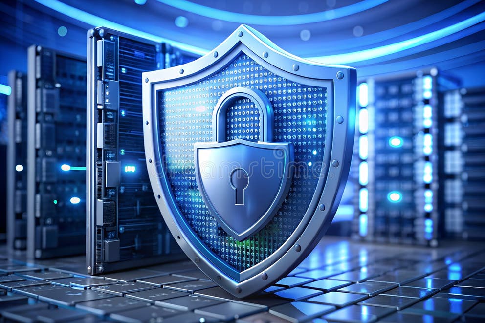 It Admin S Shield with Admin Tools Protecting from Hackers Stock ...