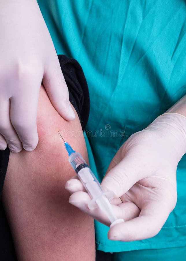 Administer injection stock image. Image of adult, hand - 11437699