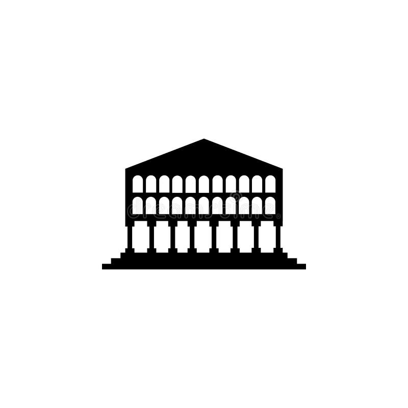 Administration Building Outline Icon. Elements of Buildings ...