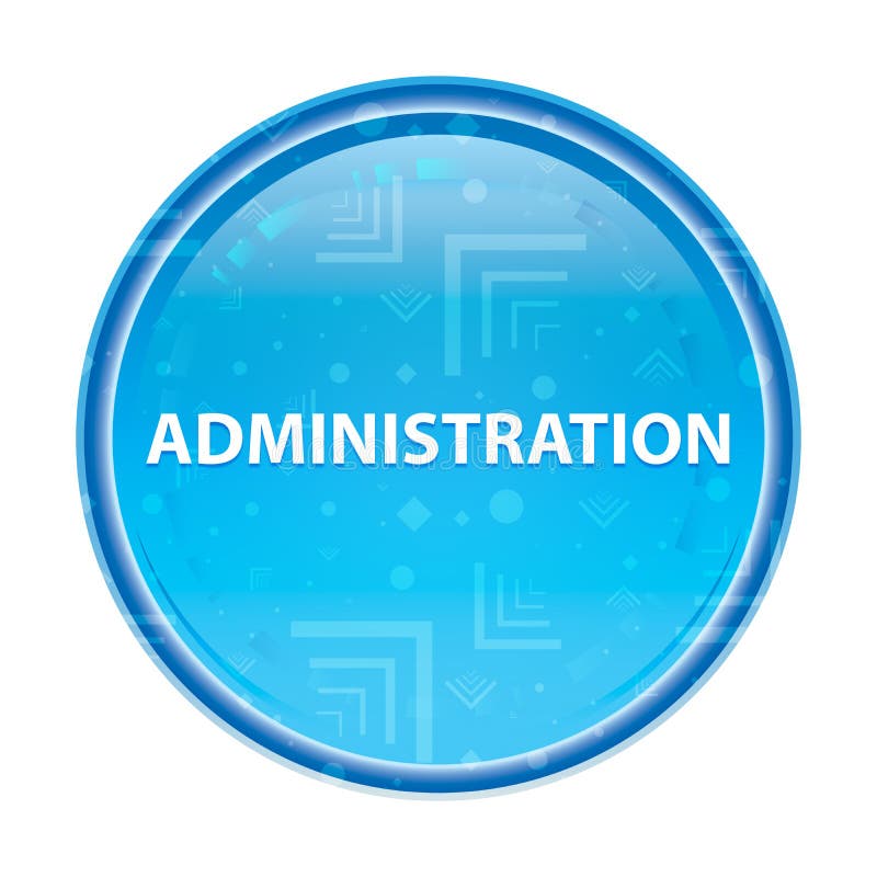 Administration Floral Blue Round Button Stock Illustration ...