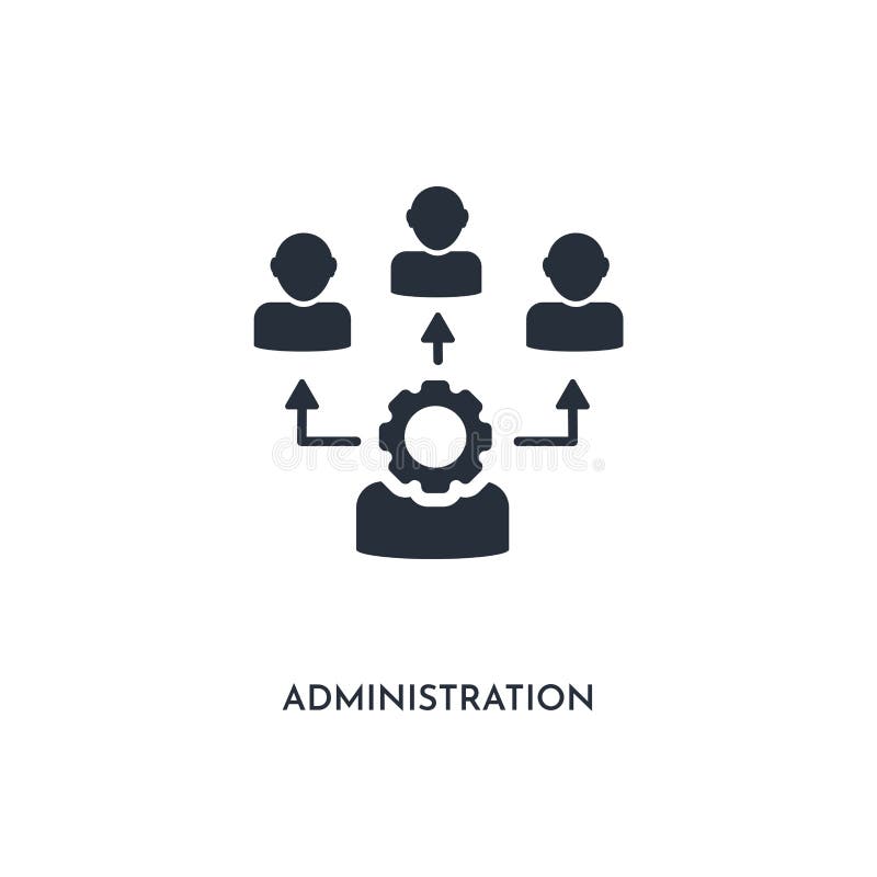 Administration Icon. Simple Element Illustration. Isolated Trendy ...