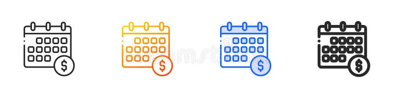 Administration Icon.Thin Linear, Gradient, Blue Stroke and Bold Style ...