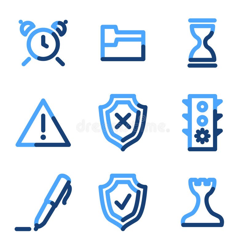 Administration icons stock vector. Illustration of contour - 6406334