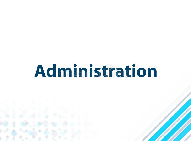 Administration Modern Flat Design Blue Abstract Background Stock ...