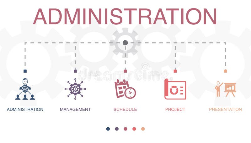 Administration, Management, Schedule Stock Vector - Illustration of ...