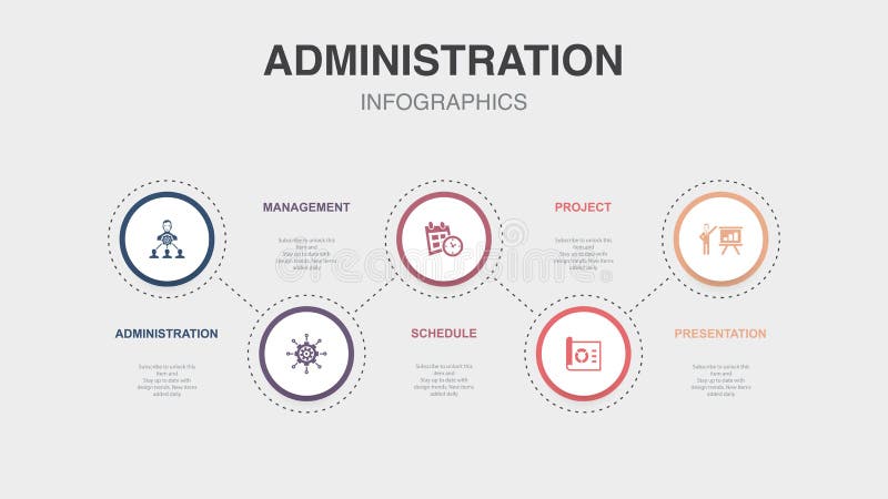 Administration, Management, Schedule Stock Vector - Illustration of ...