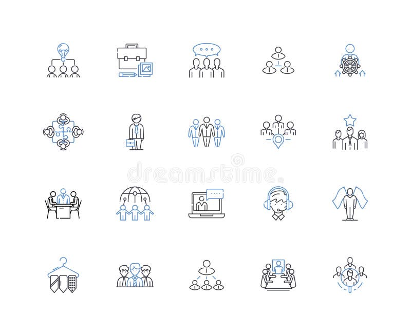 Administration Mastery Line Icons Collection. Efficiency, Organization ...