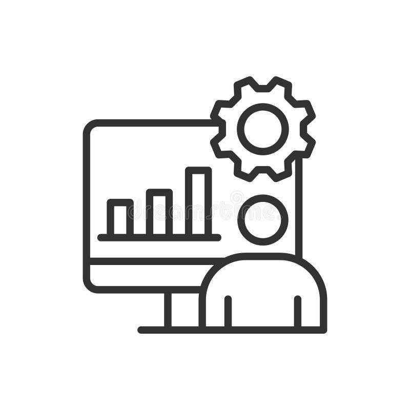 Administration Pack Icon in Line Design. Administration, Management ...